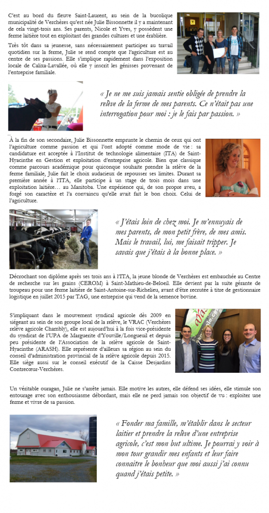 Julie Bissonnette, au bout de ses rèves