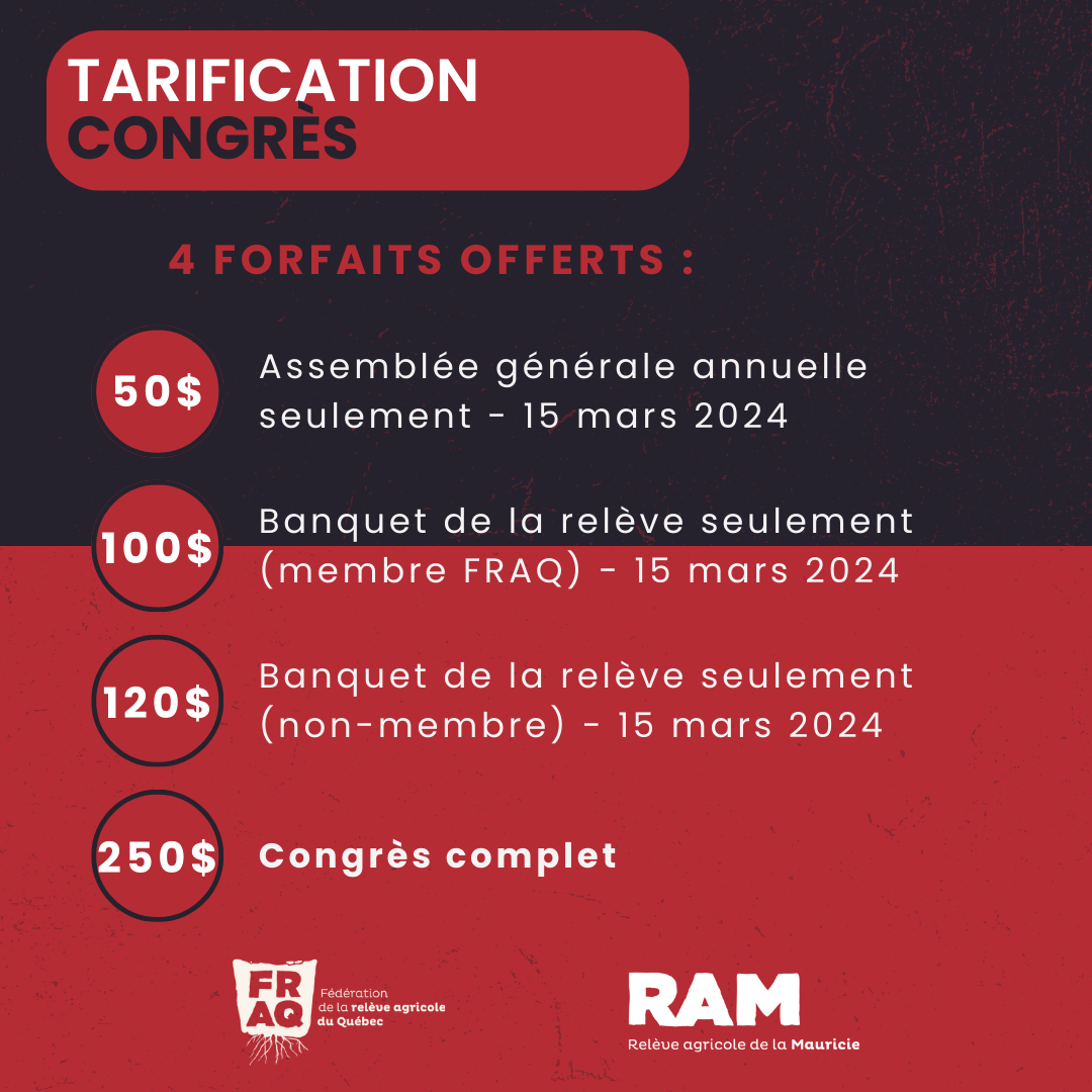 Congrès FRAQ 2024 - Fédération de la relève agricole du Québec